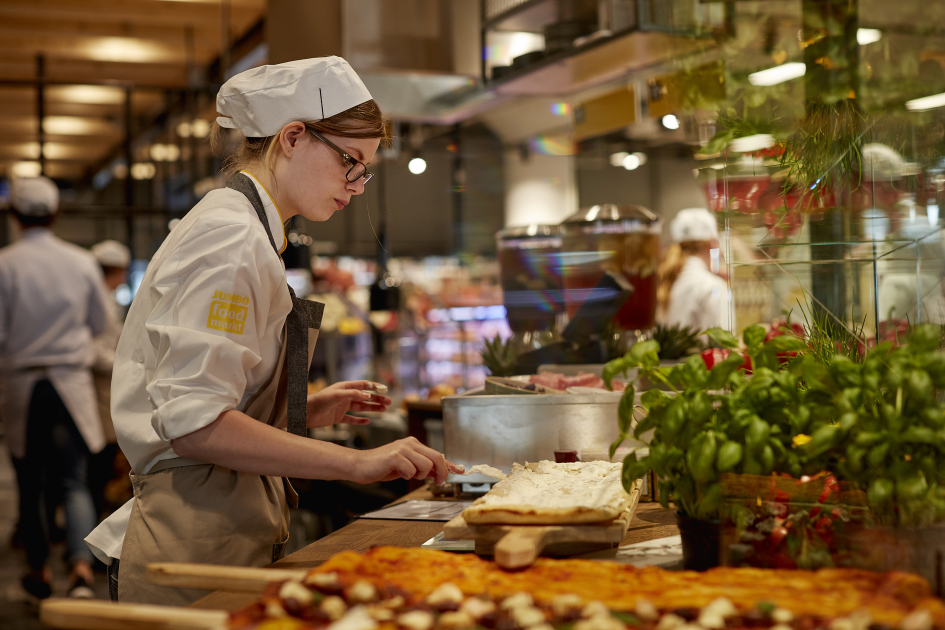 Jumbo Delft in de steigers