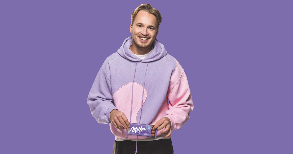 Rapper Snelle in nieuwe campagne Milka