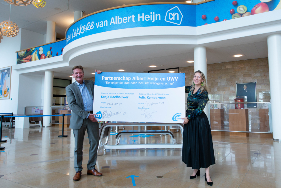 Nieuwe samenwerkingsovereenkomst voor UWV en Albert Heijn
