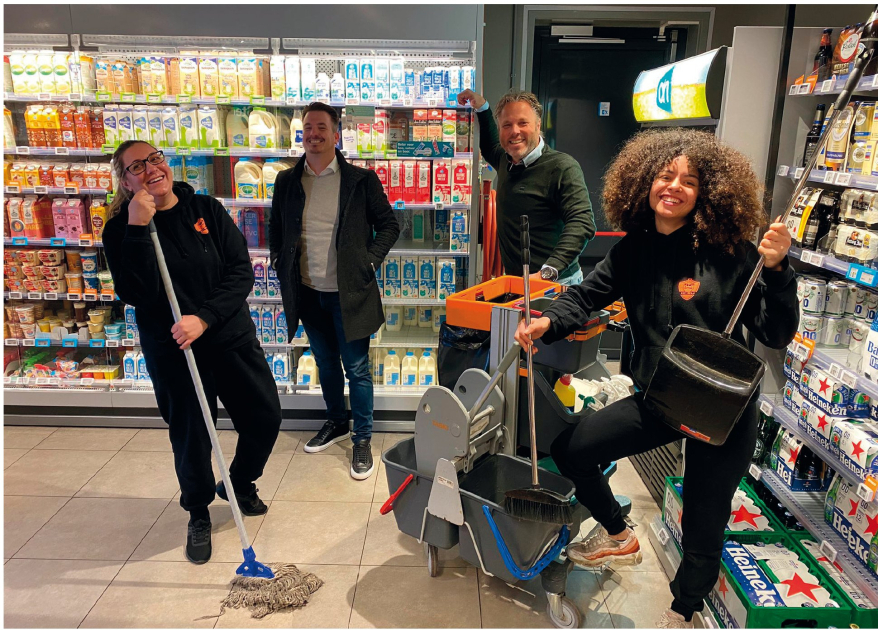 ‘Een schone winkel is heel belangrijk voor de klant’