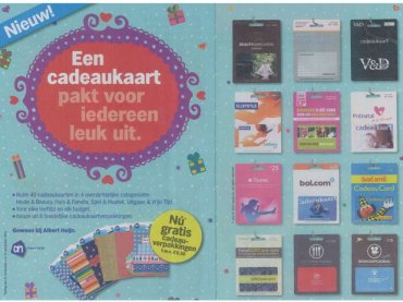 Albert Heijn start verkoop cadeaukaarten