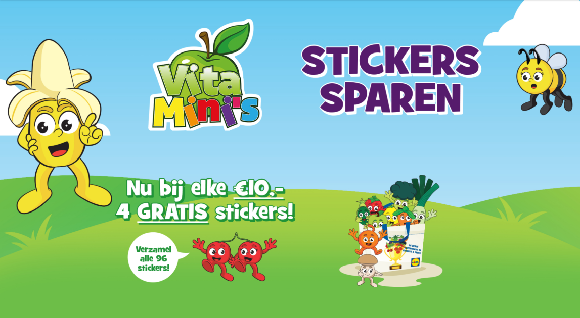 Vitamini’s Lidl worden stickers