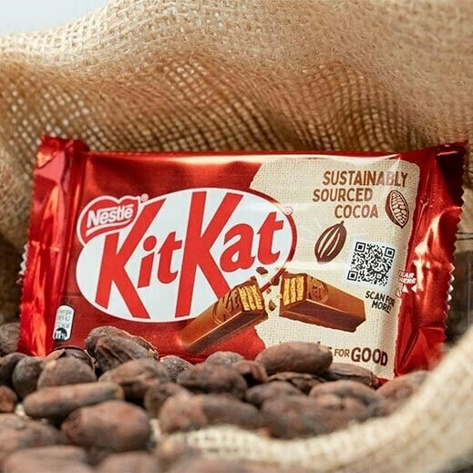 Eerste KitKat van traceerbare cacao