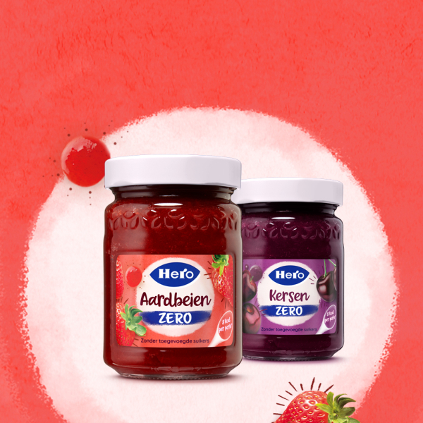 Hero komt met jam zonder toegevoegde suikers