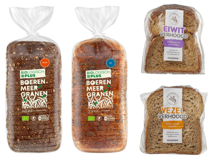 Dagvers biologisch brood bij Plus