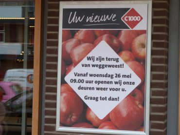 Honderd winkels naar C1000 Rood in 2011